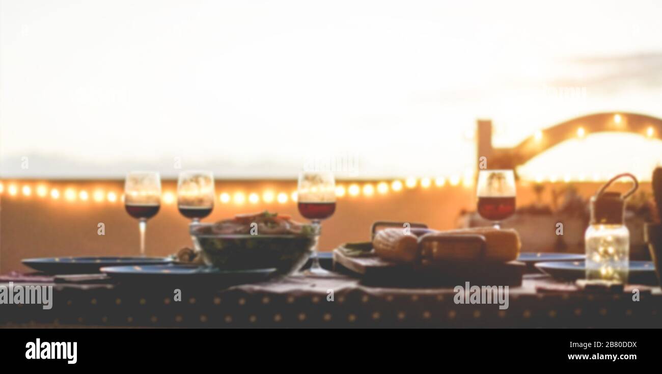 People blurred dinner party hi-res stock photography and images - Alamy