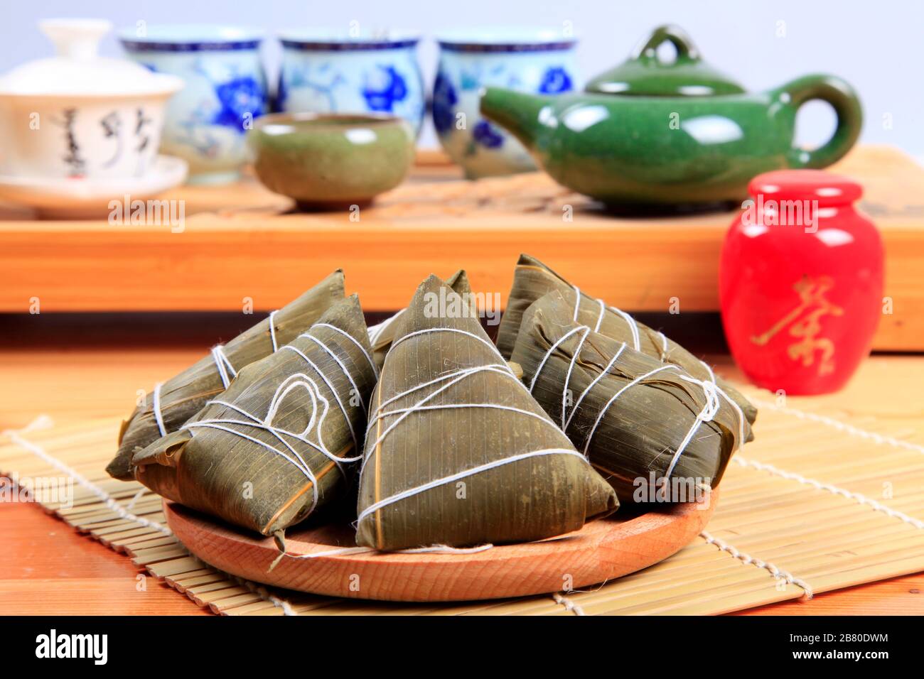 Rice dumplings, A Chinese delicacy Stock Photo - Alamy
