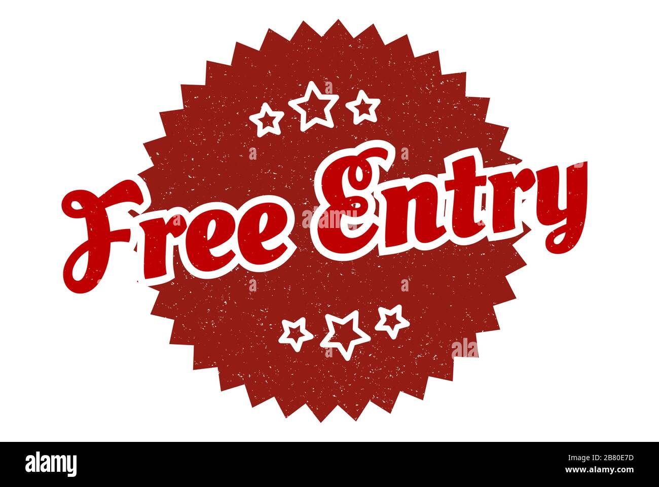 free entry sign. free entry round vintage retro label. free entry Stock Vector Image & Art - Alamy