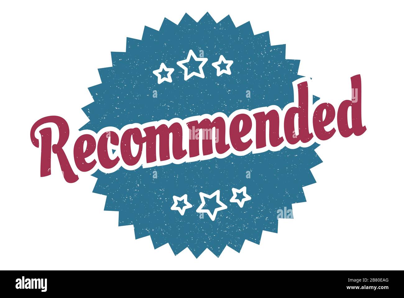 recommended sign. recommended round vintage retro label. recommended ...