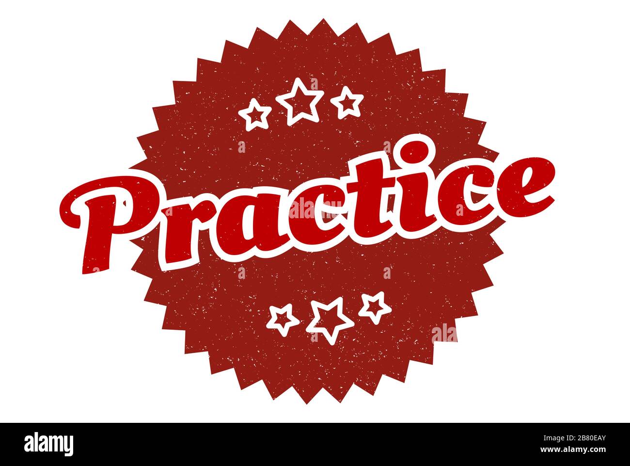 practice sign. practice round vintage retro label. practice Stock ...