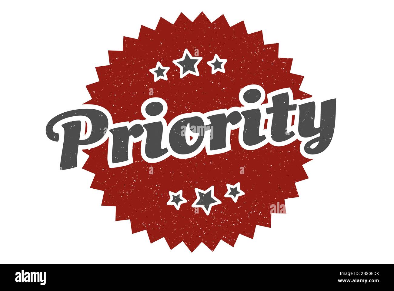 priority sign. priority round vintage retro label. priority Stock ...