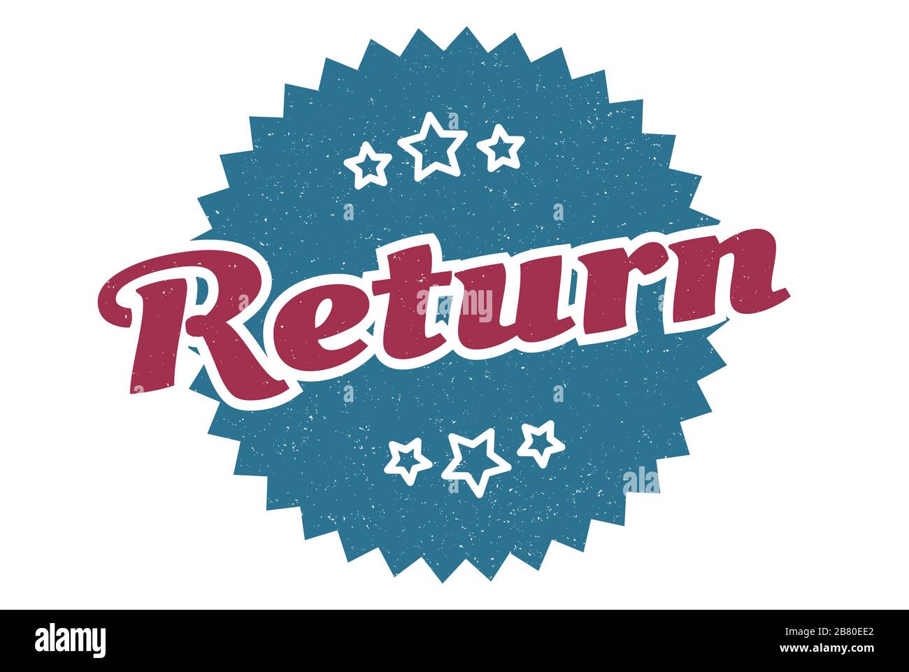 return sign. return round vintage retro label. return Stock Vector ...