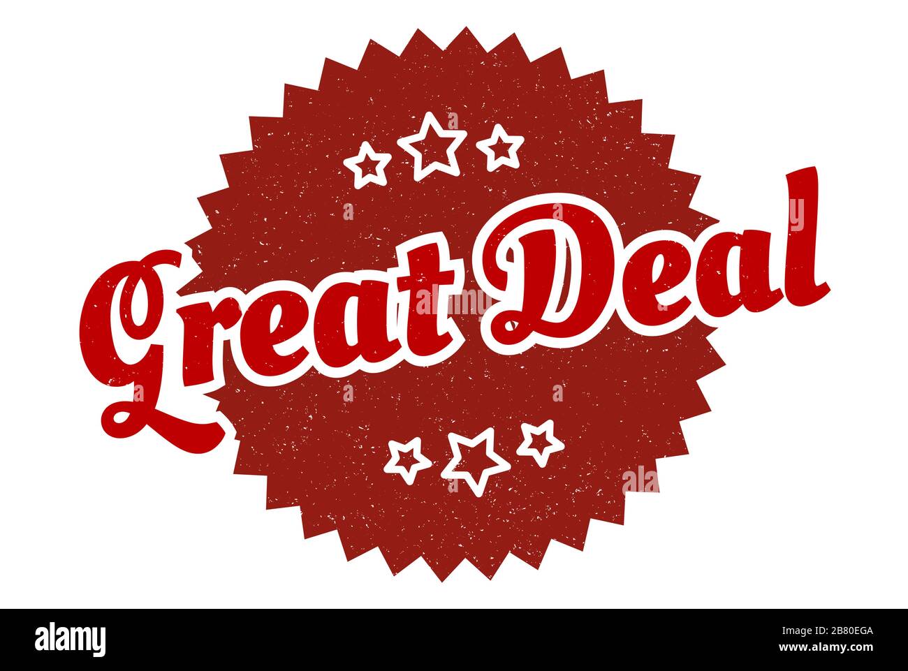 great deal sign. great deal round vintage retro label. great deal Stock ...