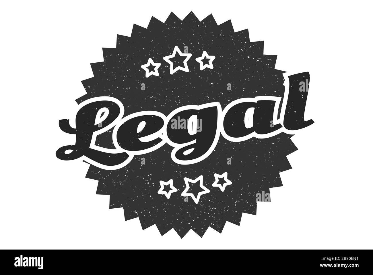 legal sign. legal round vintage retro label. legal Stock Vector Image ...