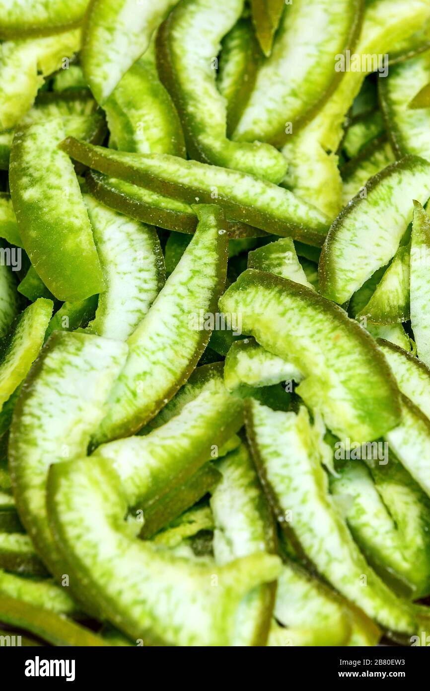 Dried peel pomelo (Citrus maxima) preserves background Stock Photo - Alamy