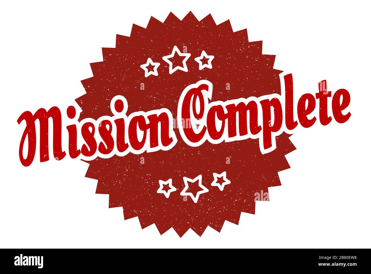 mission complete sign. mission complete round vintage retro label. mission complete Stock Vector ...
