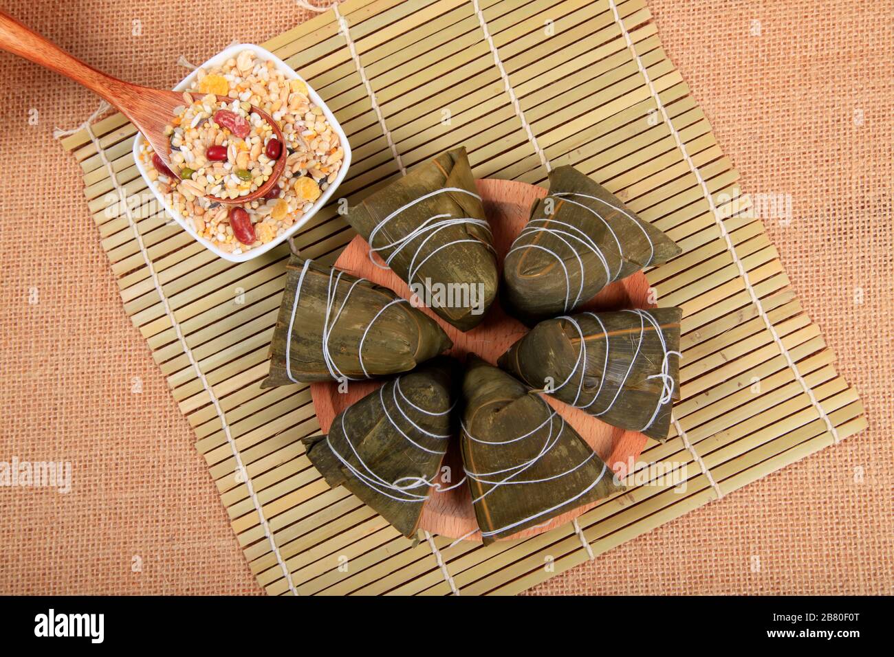 Rice dumplings, A Chinese delicacy Stock Photo - Alamy