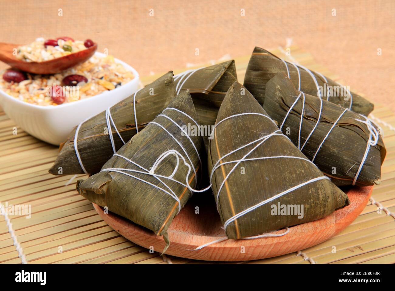 Rice dumplings, A Chinese delicacy Stock Photo - Alamy
