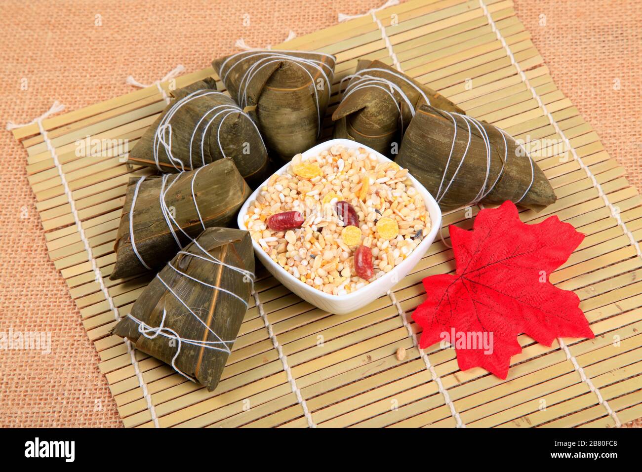 Rice dumplings, A Chinese delicacy Stock Photo - Alamy