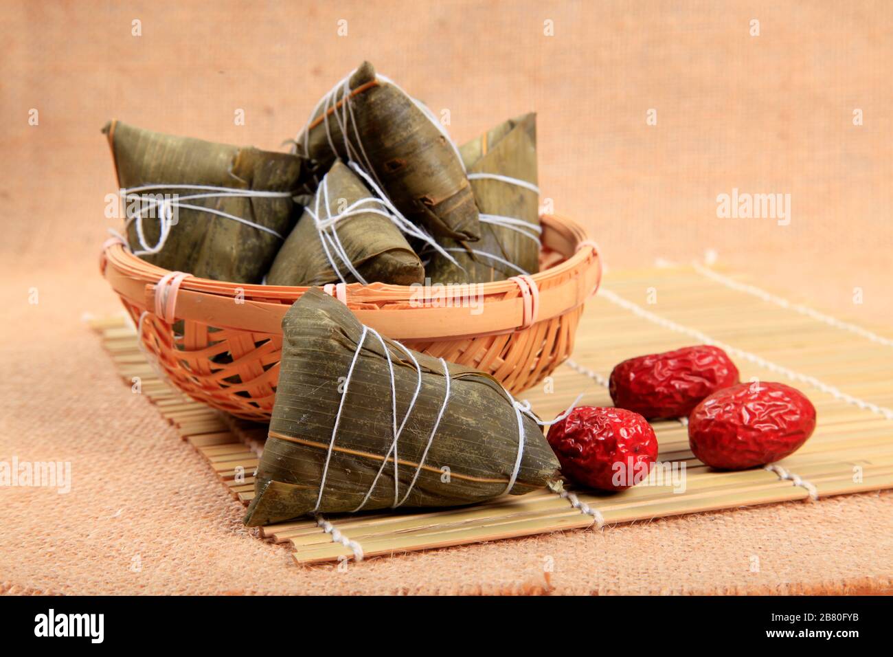 Rice dumplings, A Chinese delicacy Stock Photo - Alamy