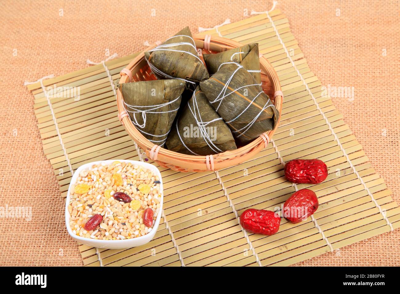Rice dumplings, A Chinese delicacy Stock Photo - Alamy