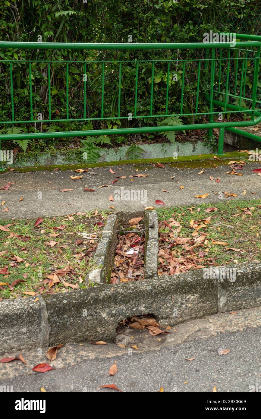 Over ground storm drains seen in Singapore 2020 Stock Photo - Alamy