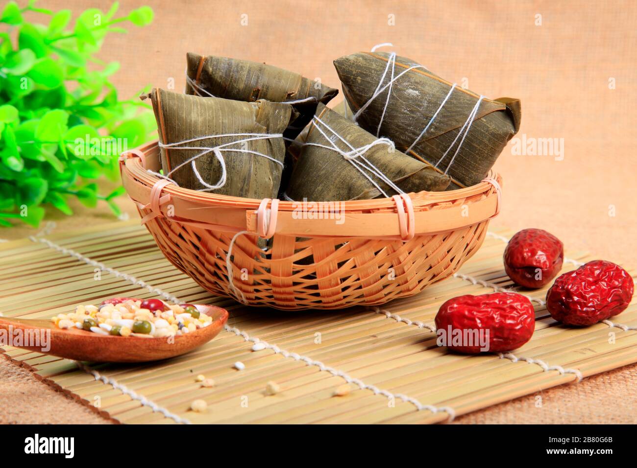 Rice dumplings, A Chinese delicacy Stock Photo - Alamy