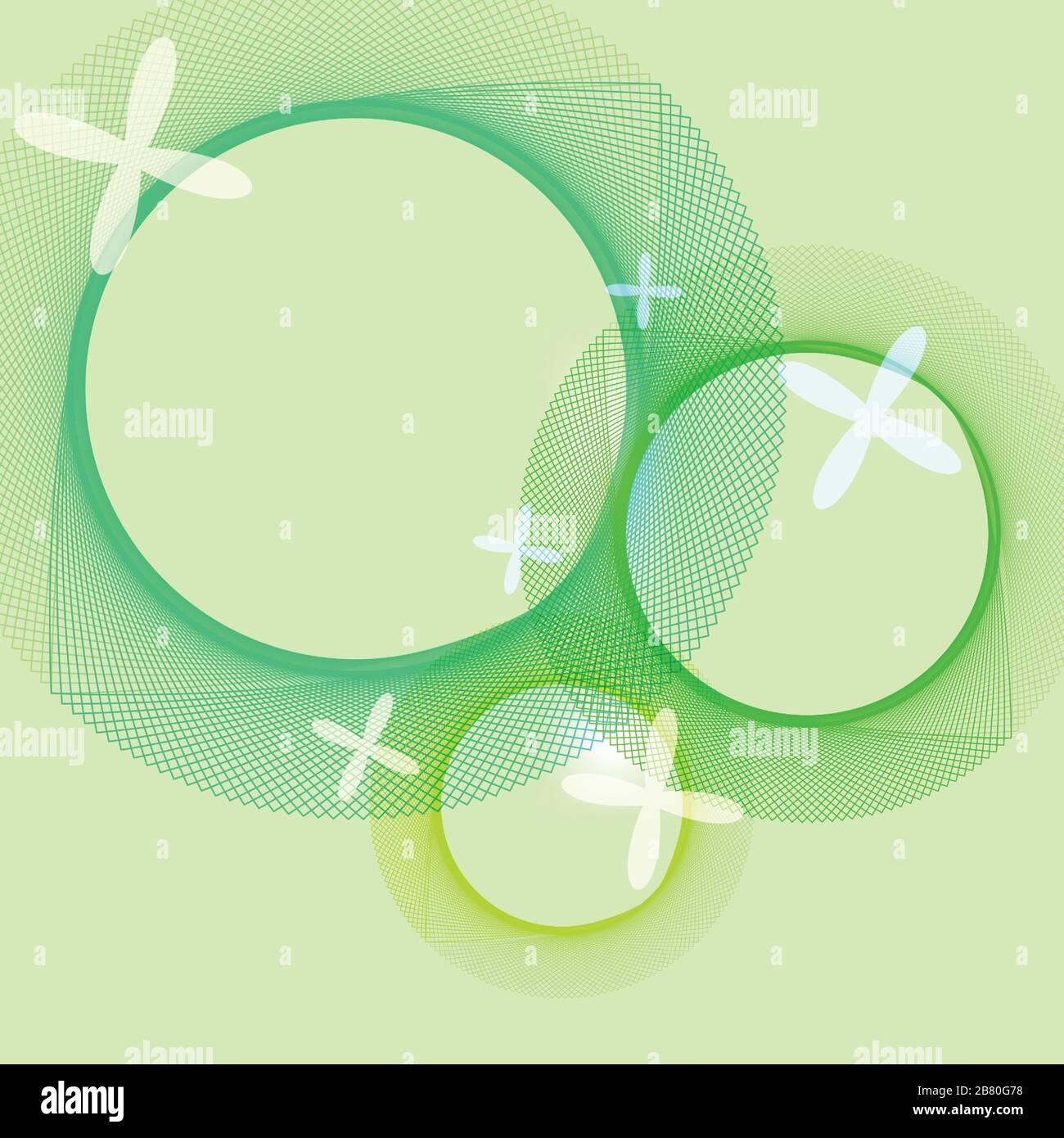 Created green spirograph abstract background, stock vector Stock Vector ...