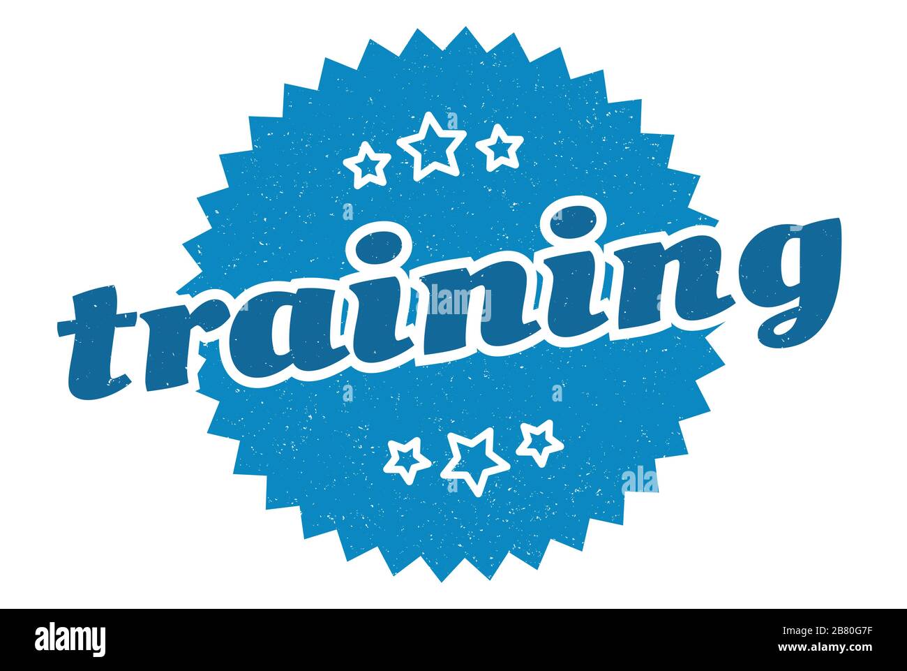 training sign. training round vintage retro label. training Stock ...