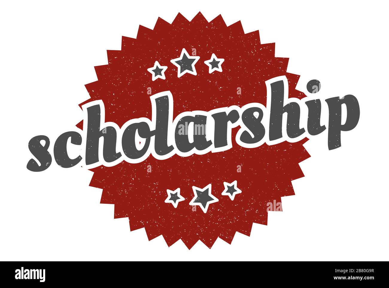 scholarship sign. scholarship round vintage retro label. scholarship ...