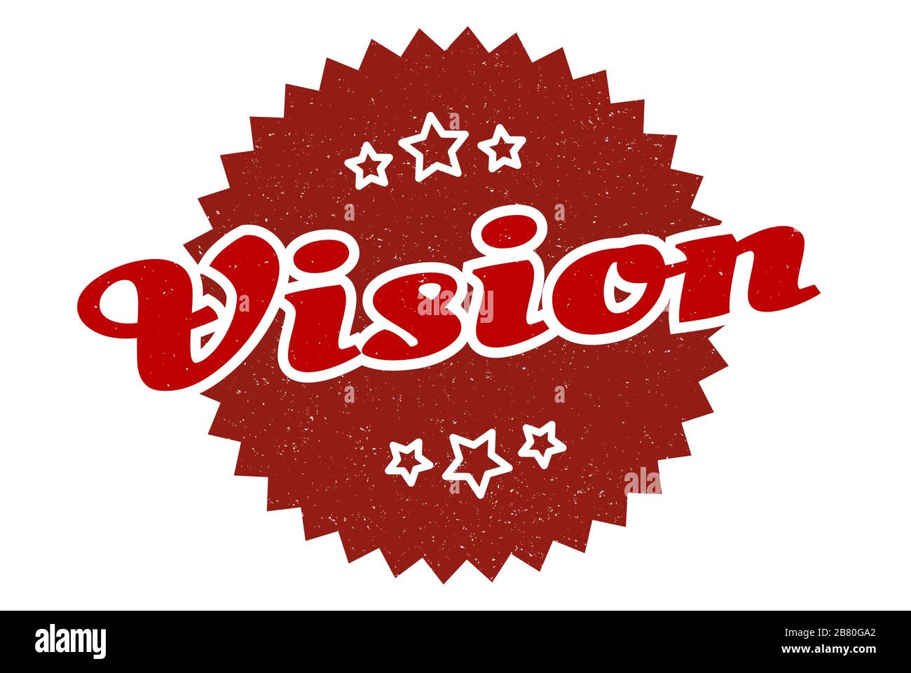 vision sign. vision round vintage retro label. vision Stock Vector ...