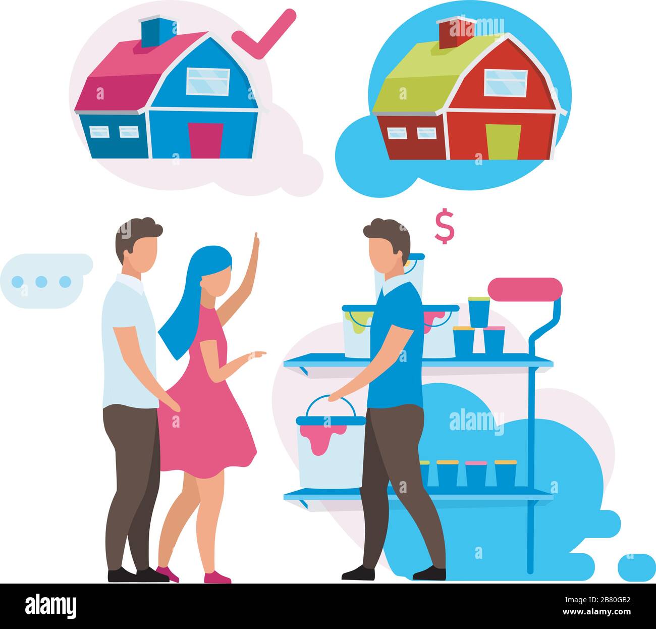 Hardware store shop family Stock Vector Images - Alamy
