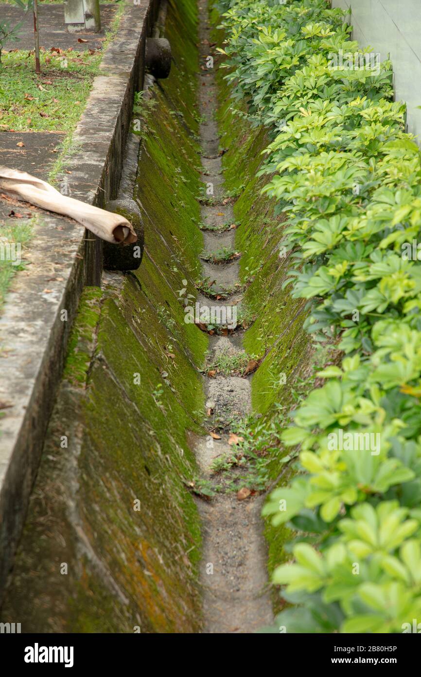 Over ground storm drains seen in Singapore 2020 Stock Photo - Alamy