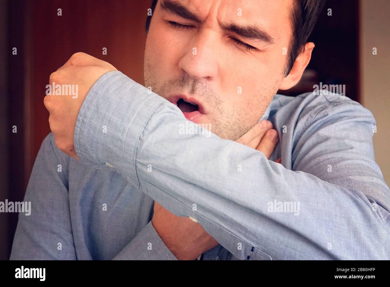 Covering nose hi-res stock photography and images - Alamy