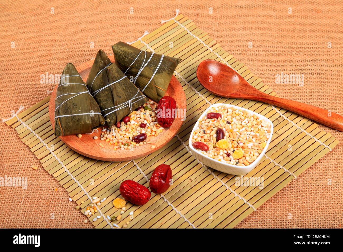 Rice dumplings, A Chinese delicacy Stock Photo - Alamy