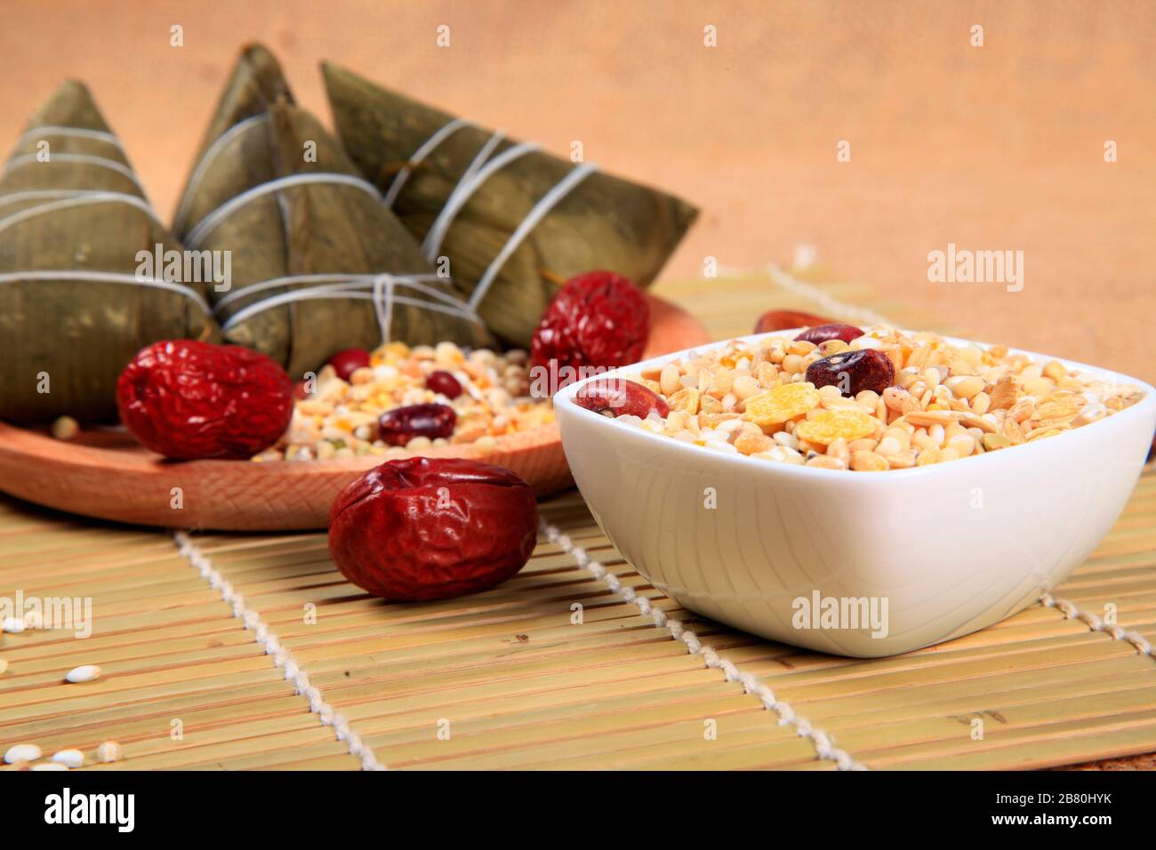 Rice dumplings, A Chinese delicacy Stock Photo - Alamy