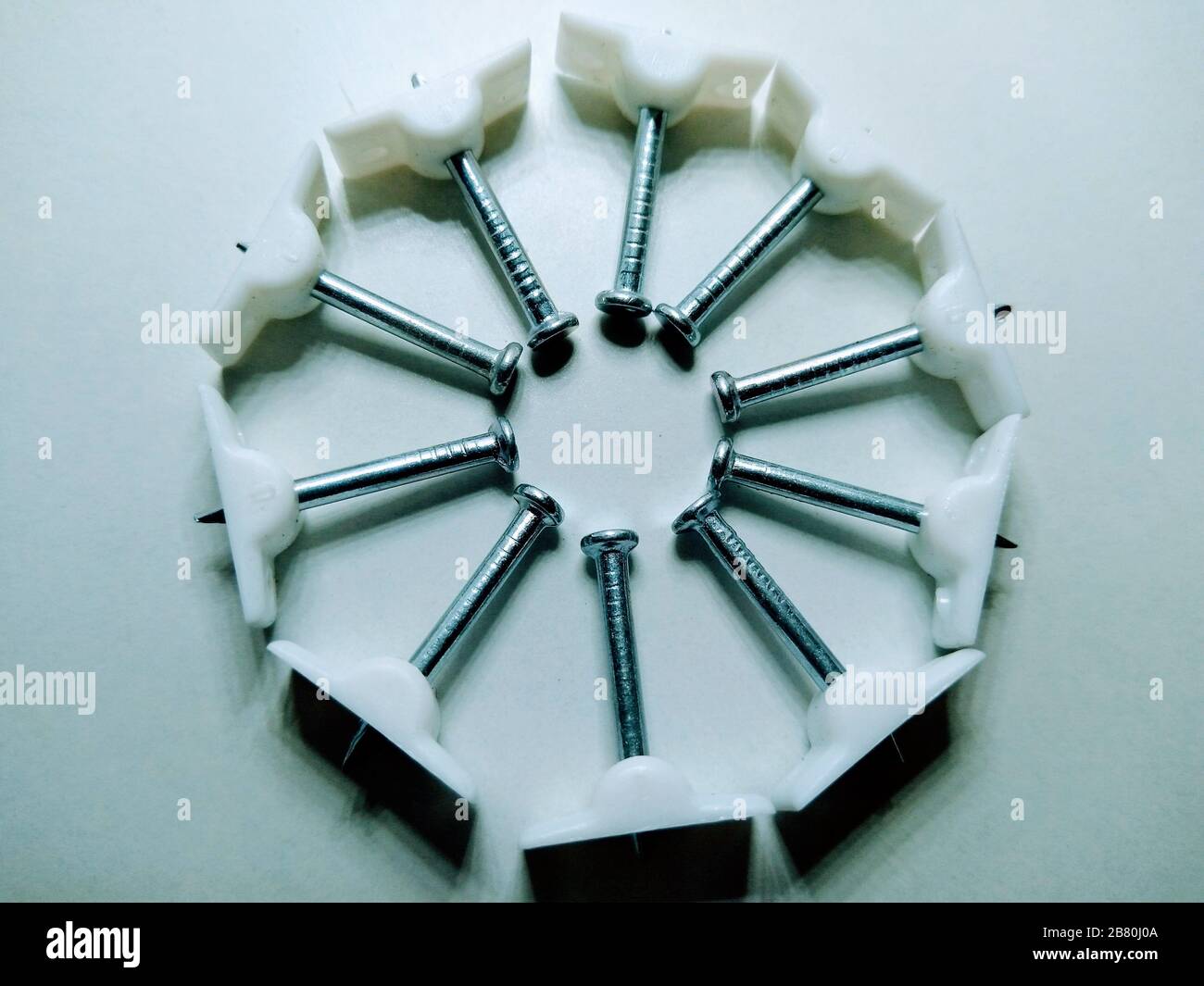 A picture of wall pins Stock Photo - Alamy