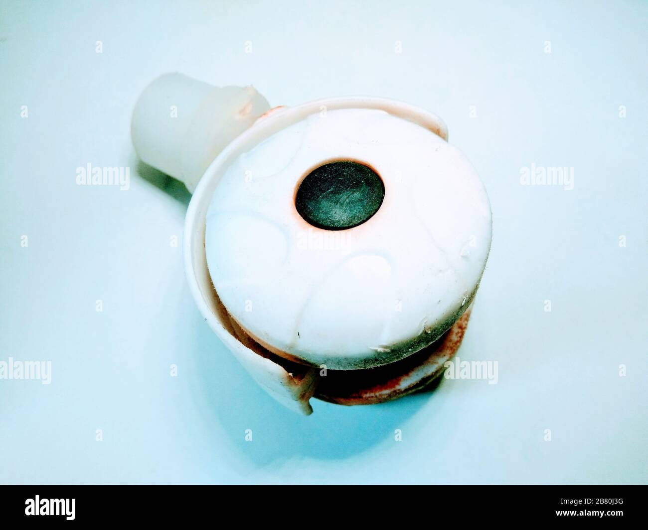 Plastic tire on white background Stock Photo - Alamy