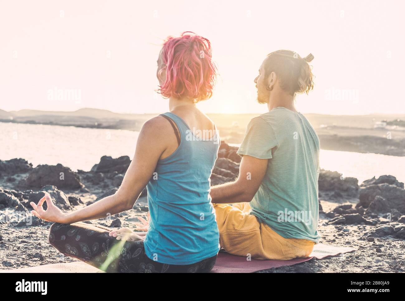 Yoga mountain pose gym hi-res stock photography and images - Alamy