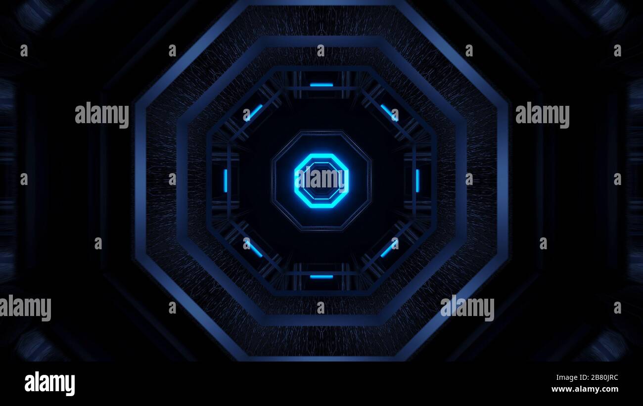 Cool illustration of geometric shapes with blue laser lights - great ...