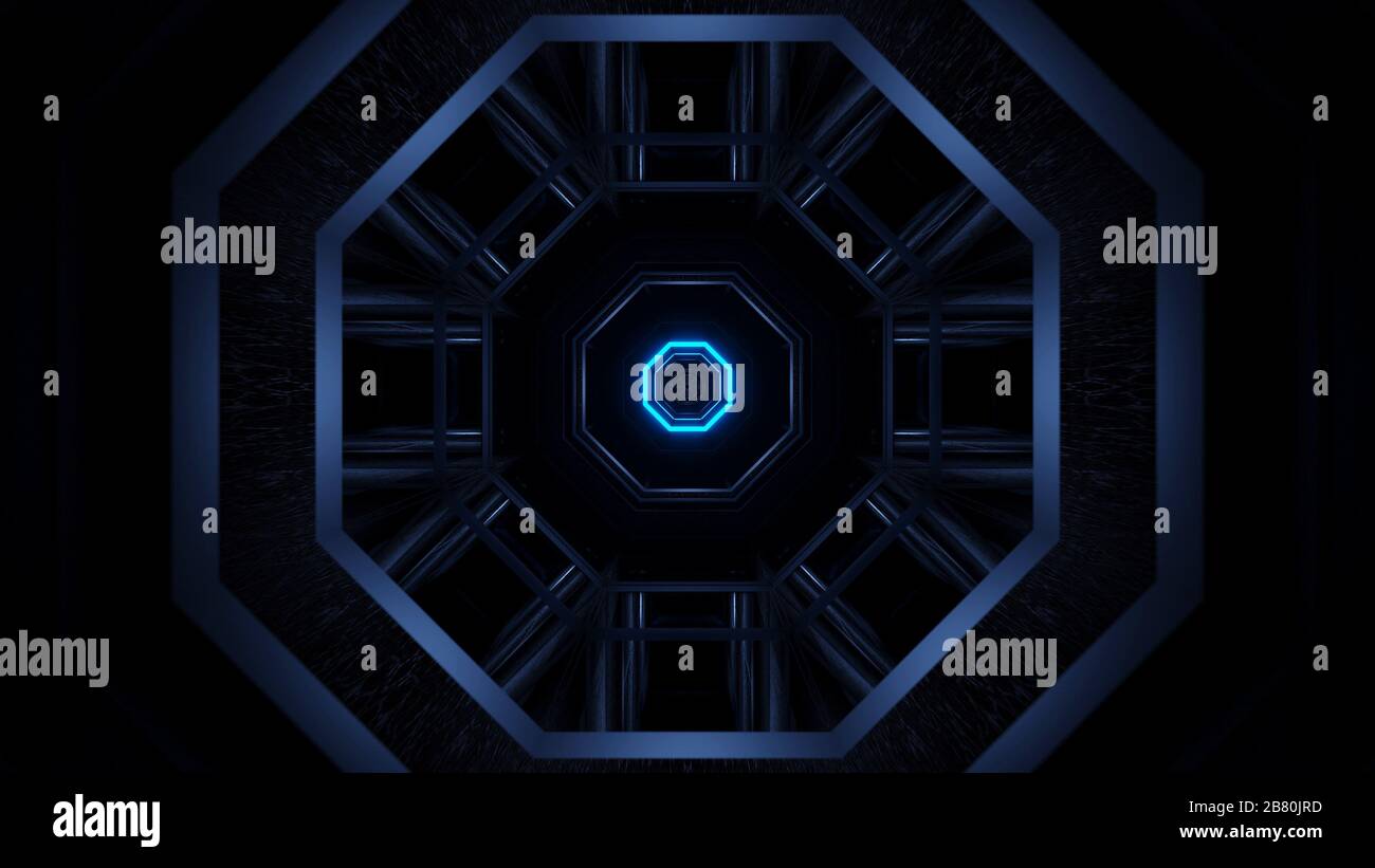 Cool illustration of geometric shapes with blue laser lights - perfect ...