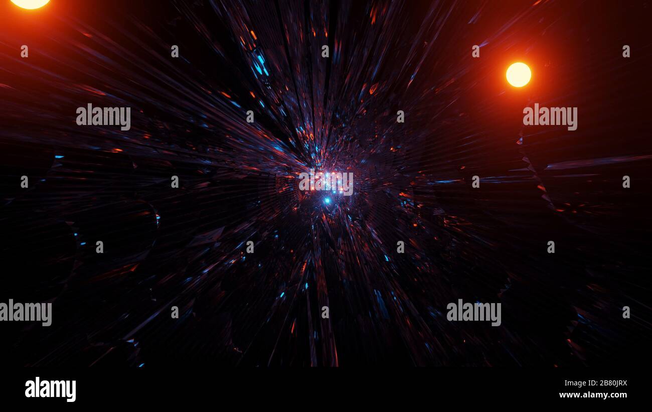 Cosmic background with colorful laser lights - a perfect illustration ...