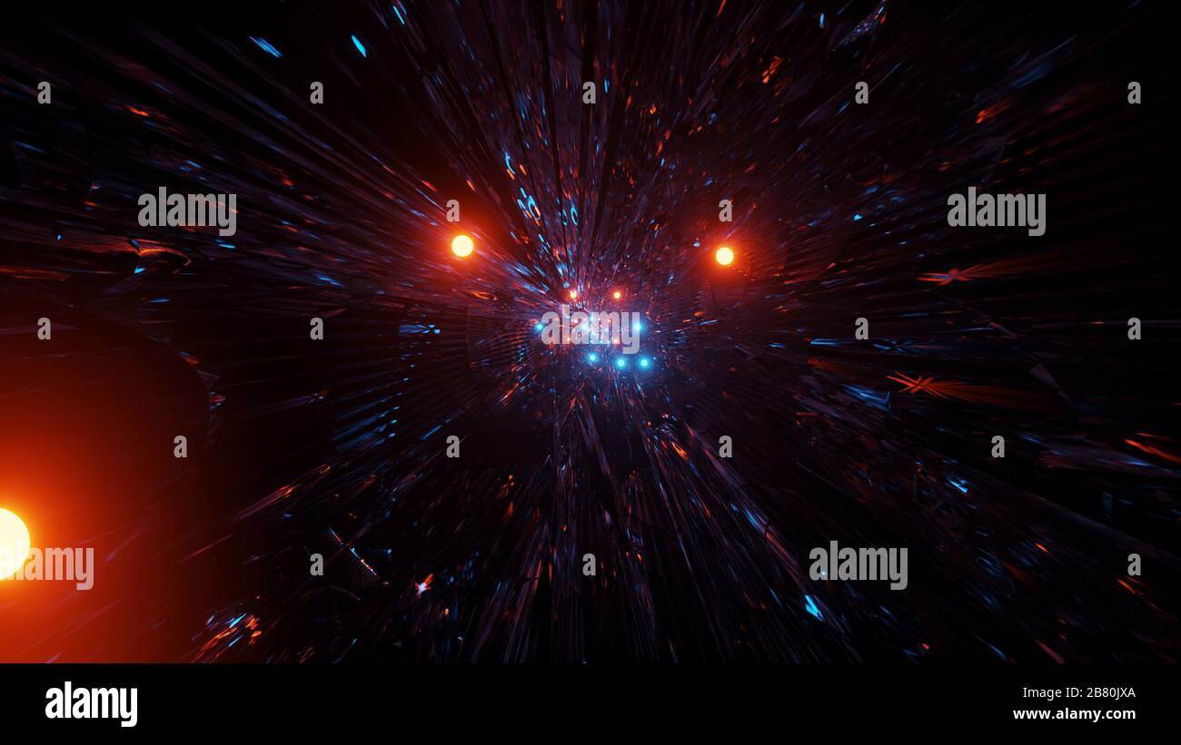 Cosmic background with colorful laser lights - a perfect illustration ...