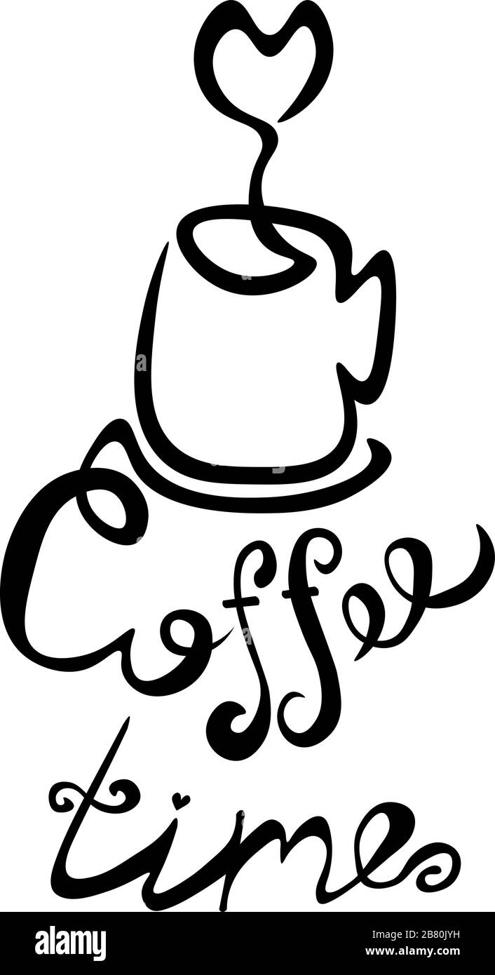 One love heart calligraphy Stock Vector Images - Alamy