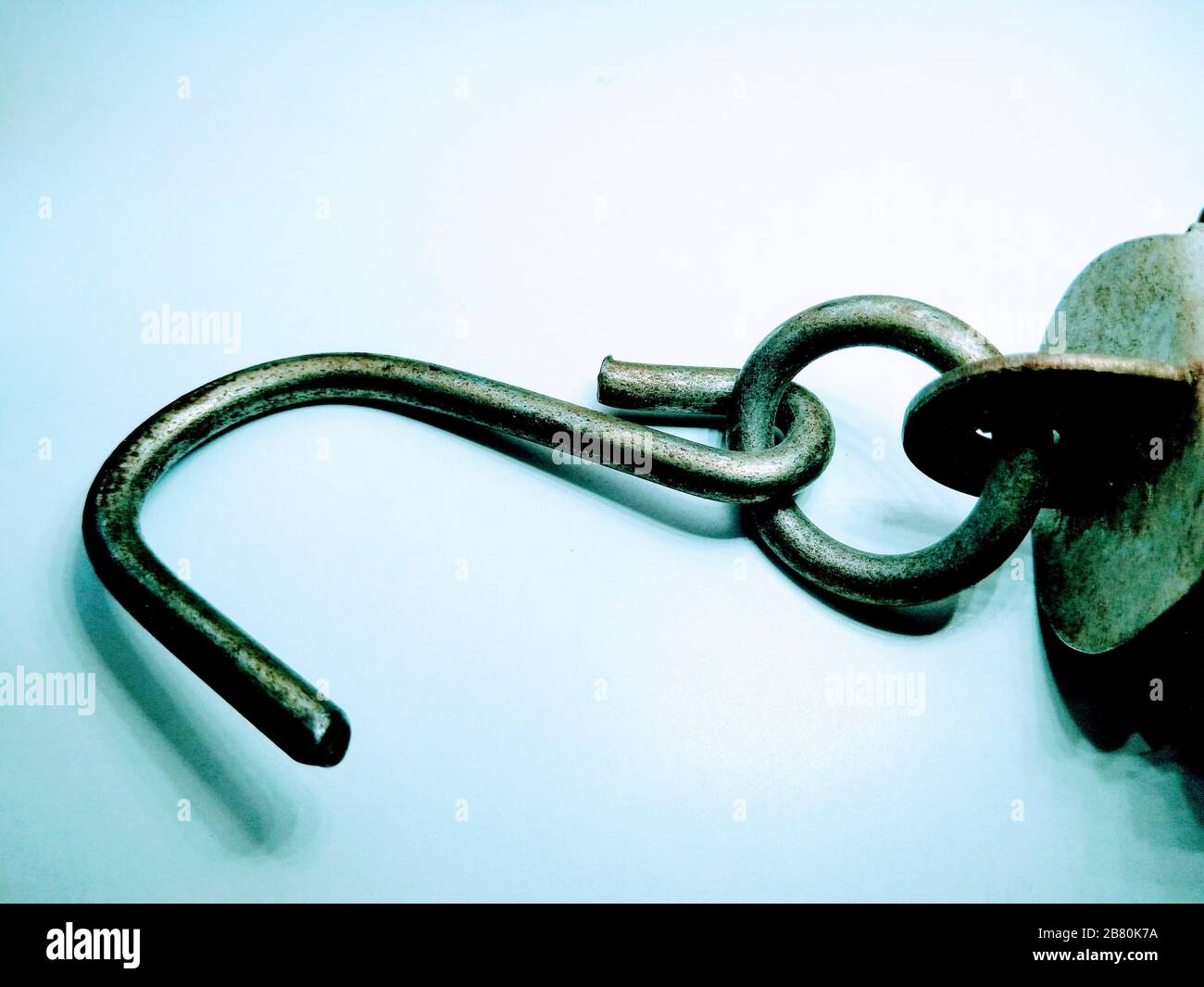 A picture of cloth hooks Stock Photo - Alamy