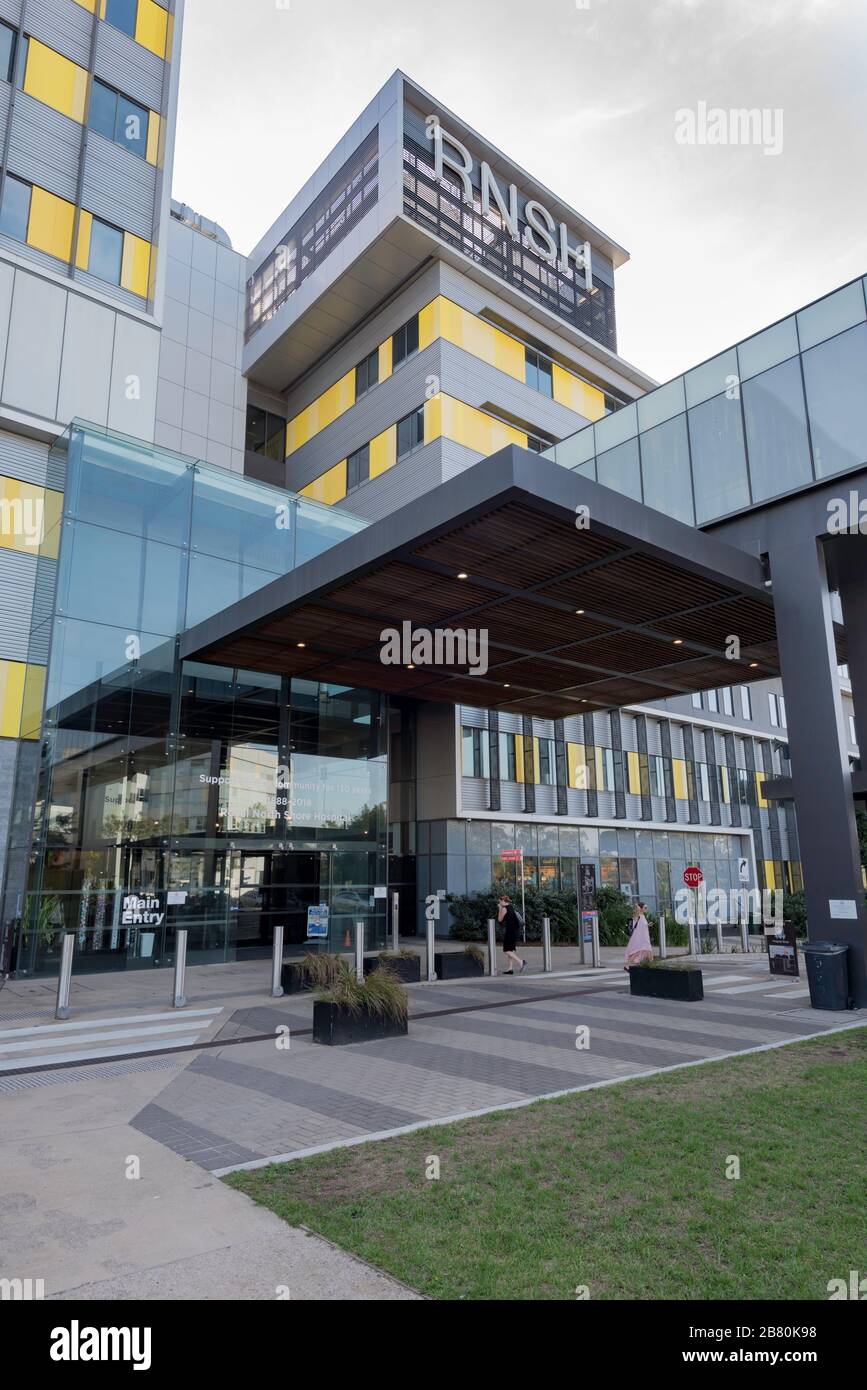 The main walk up entrance to Royal North Shore (acute and general ...