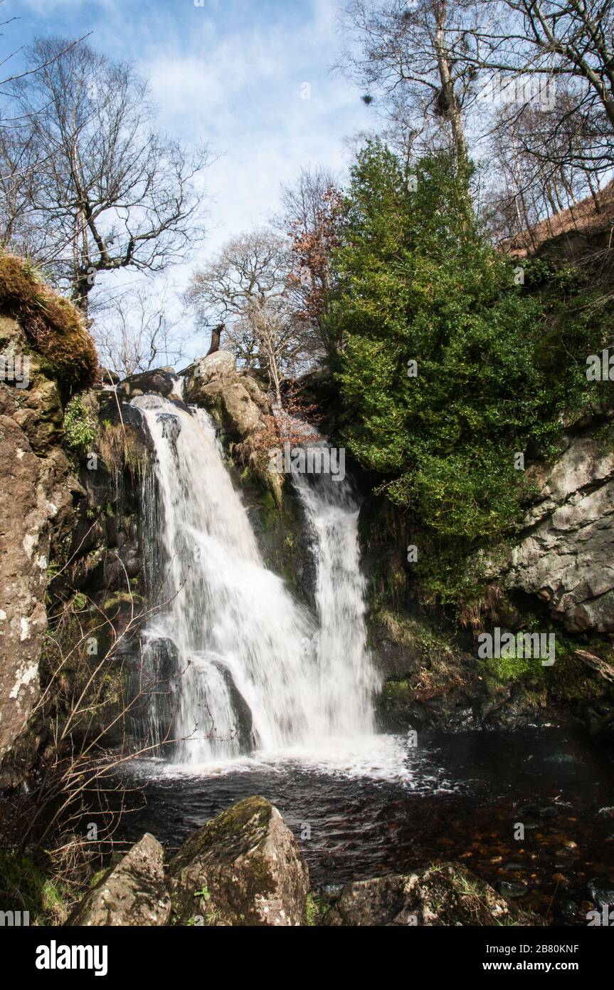 Around the UK - A waterfall on Sheepshaw Beck, in the Valley of ...