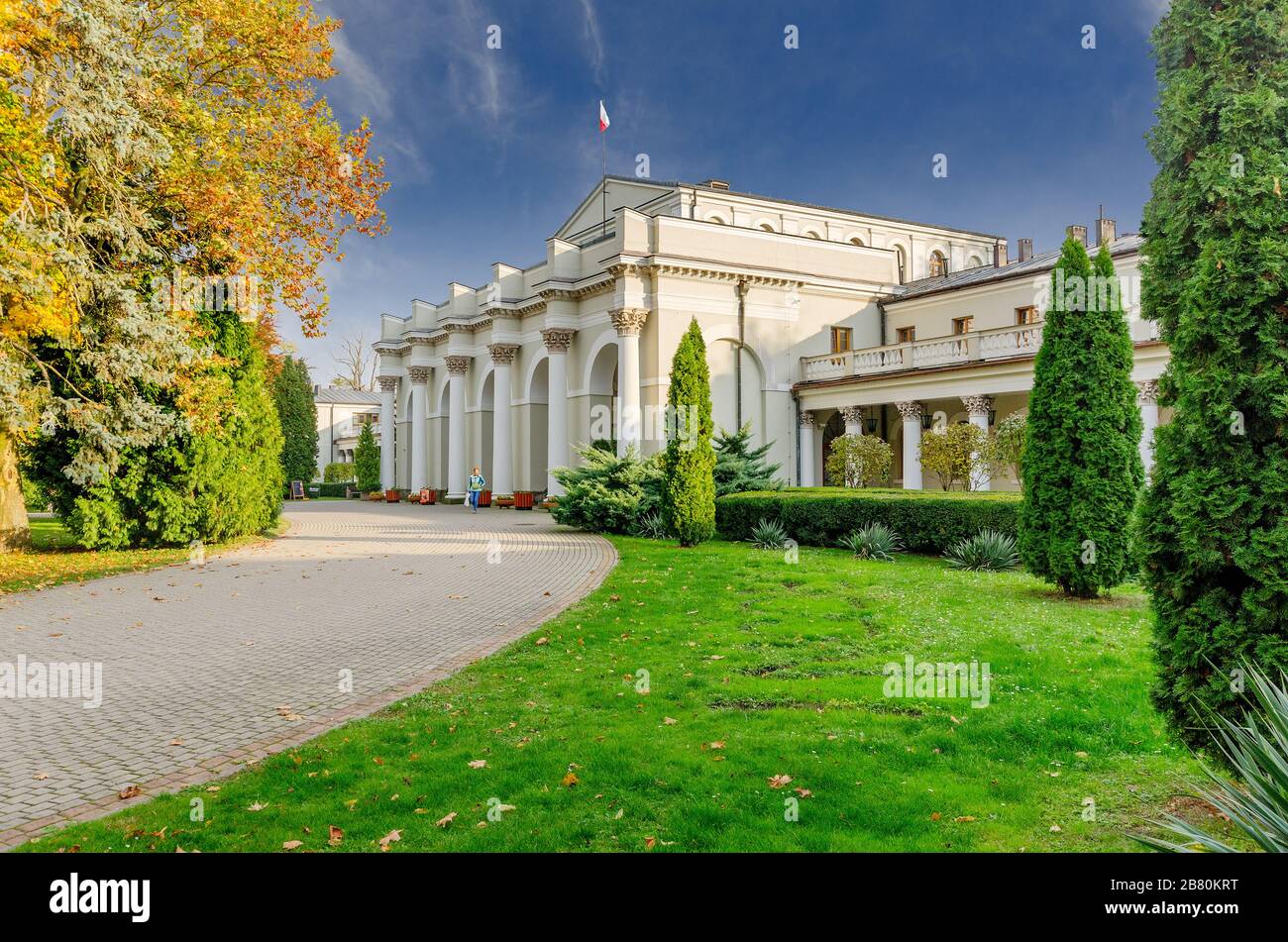 Sanatorium house Marconi situated in the spa park of Busko-Zdroj ...