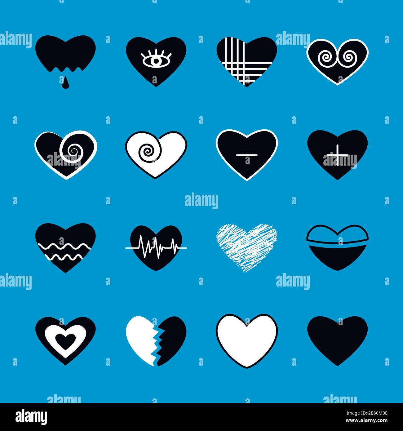 White heart icon simple Stock Vector Images - Alamy