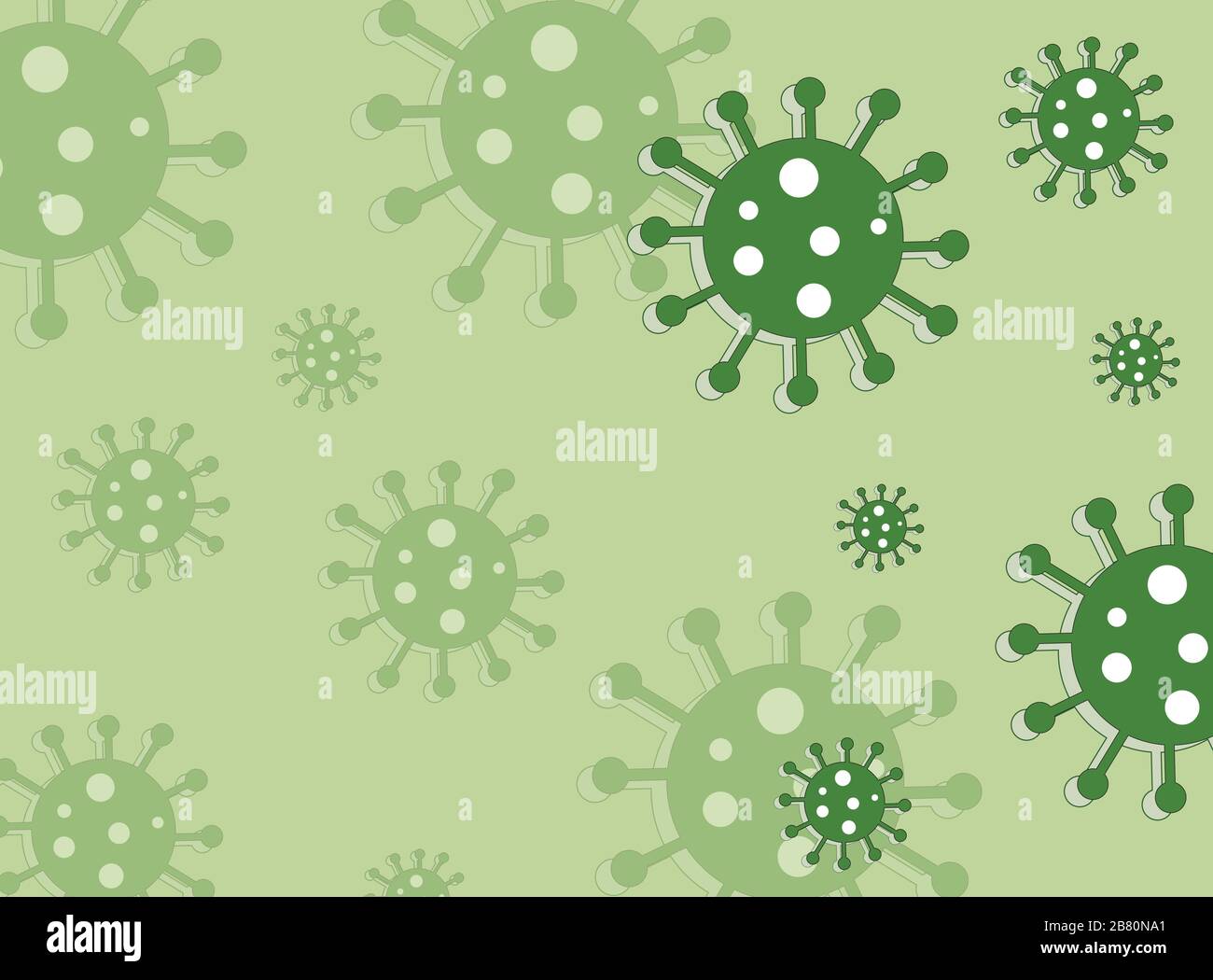 green them background with virus icons Stock Vector Image & Art - Alamy