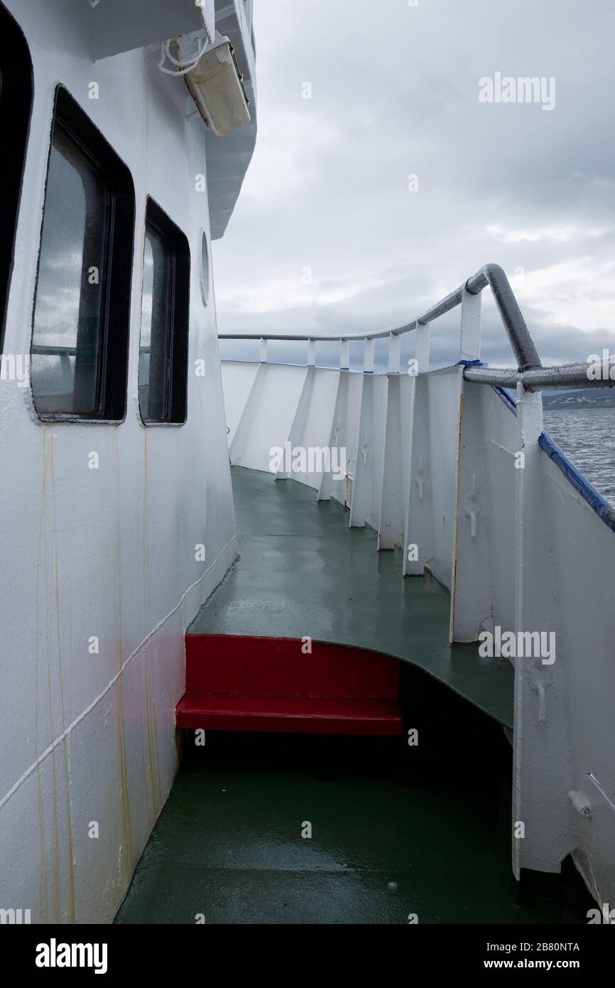 Ship with a view of the ocean Stock Photo - Alamy