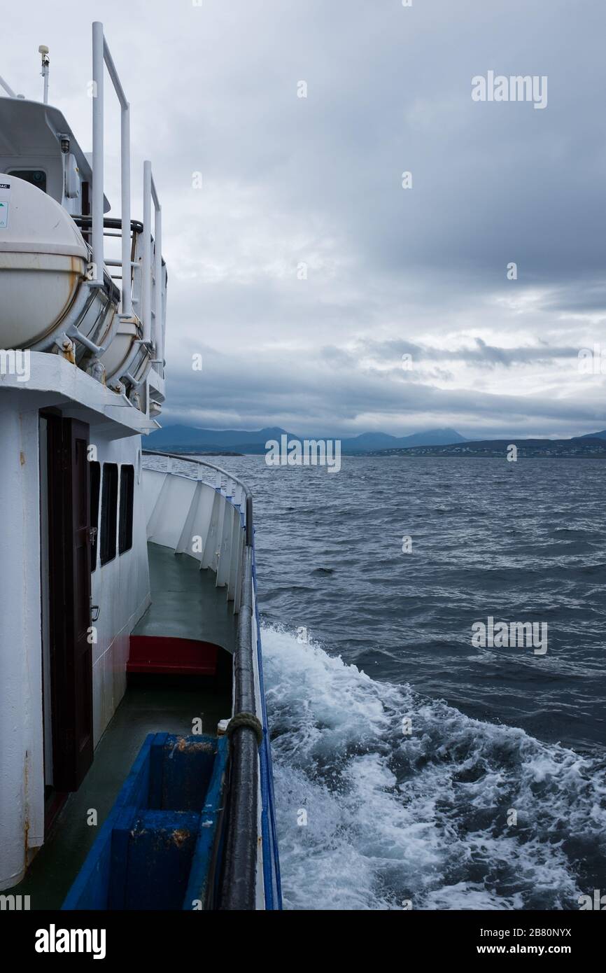 Ship with a view of the ocean Stock Photo - Alamy