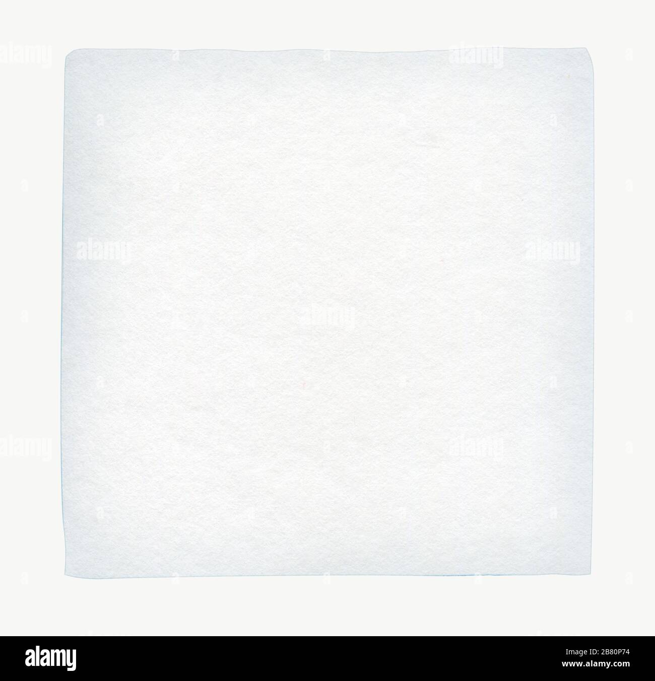 Watercolor empty paper texture isolated on white. Empty copy space ...