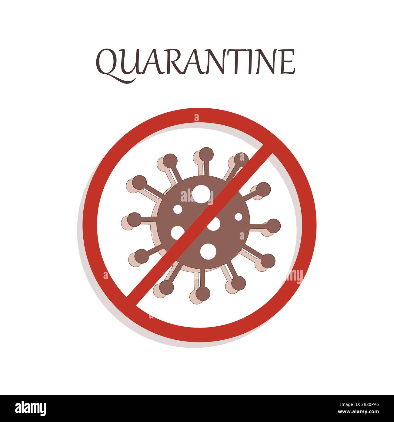stop virus icon - quarantine logo vector Stock Vector Image & Art - Alamy