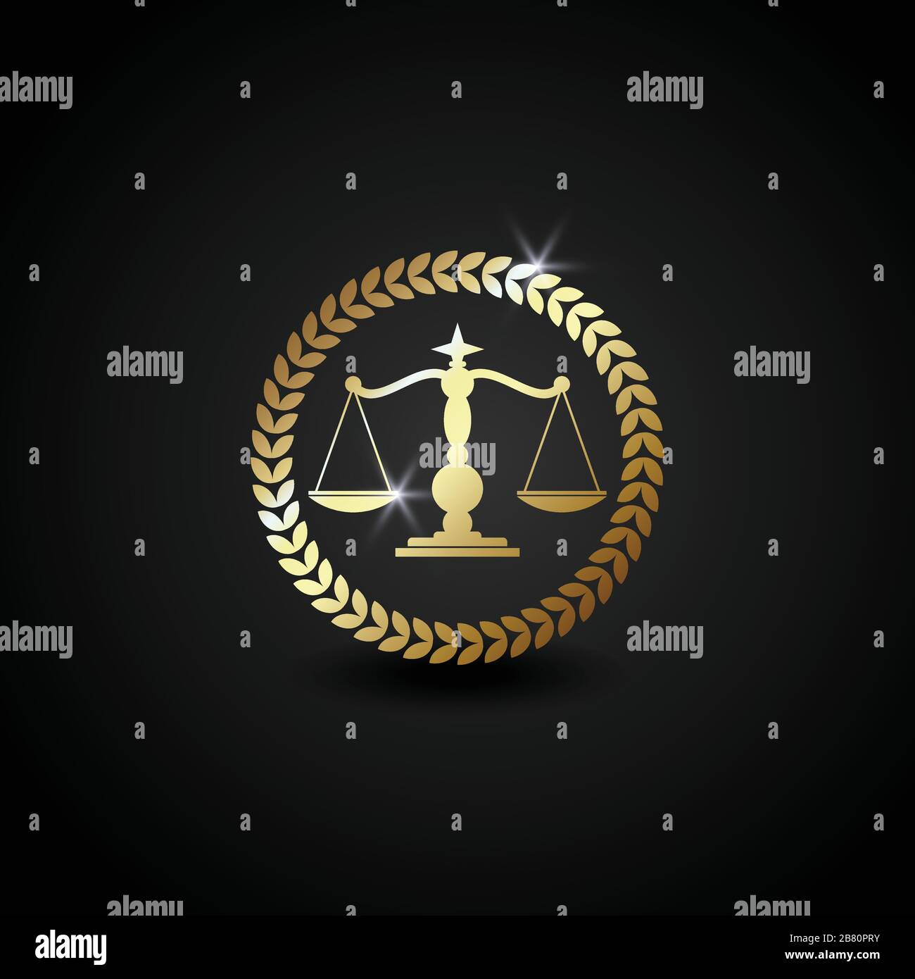 vector luxury logo illustration scale for law firm office, perfect for ...
