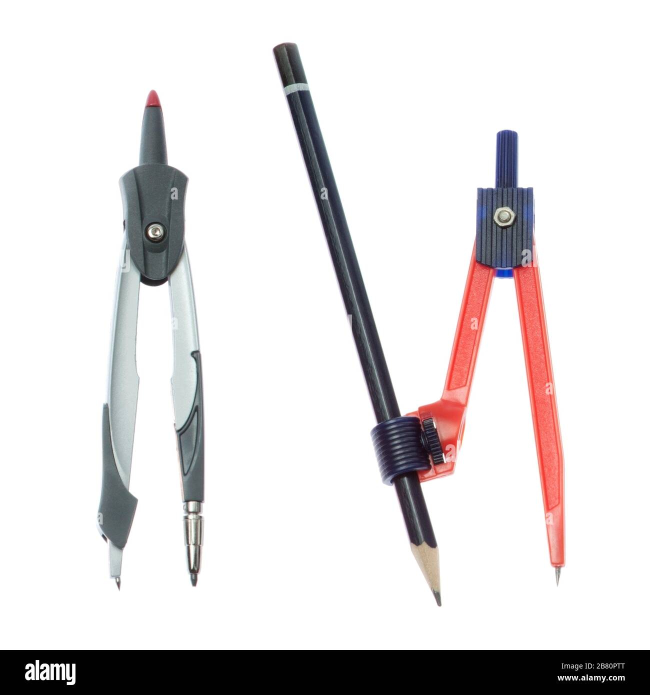 Classic compasses. On a white background Stock Photo - Alamy