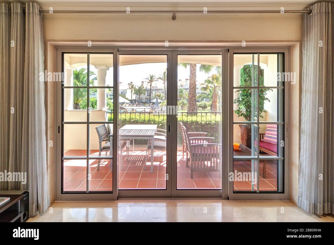 Terrace window hi-res stock photography and images - Alamy