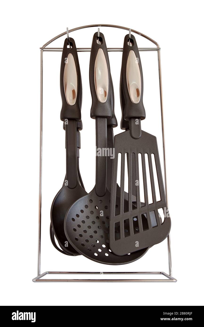 kitchen items on a stand Stock Photo - Alamy