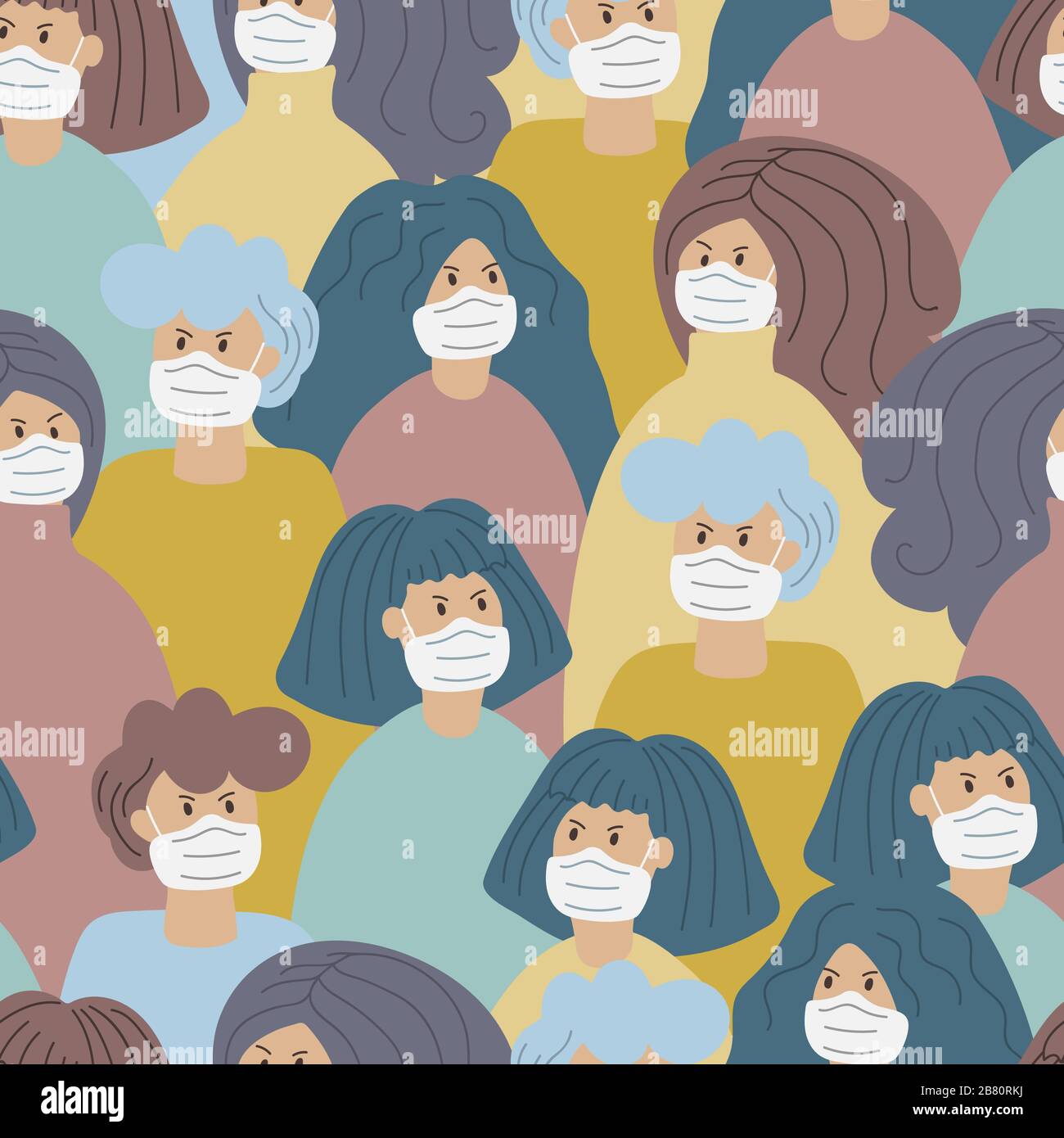 Masked men group Stock Vector Images - Alamy